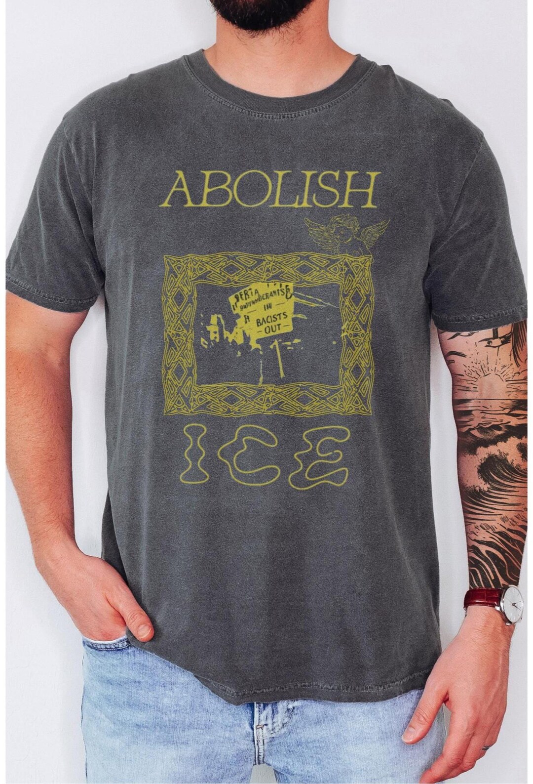 Comfort Colors® Abolish ICE Protest Shirt , Activist T-shirt for Social ...