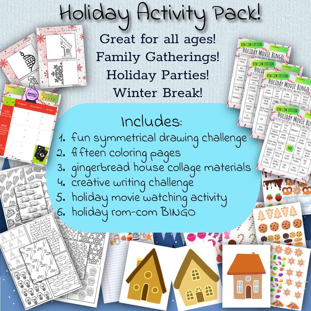 Holiday Fun Activity Pack | Printable Winter Holiday Activities for ...