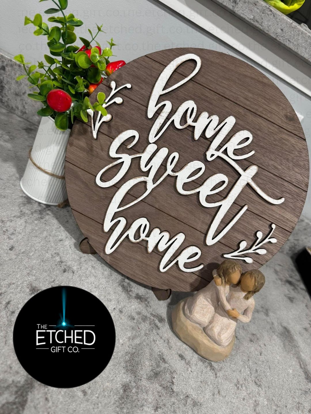 Rustic Home Sweet Home Sign: 3D Wooden Farmhouse Decor - Etsy
