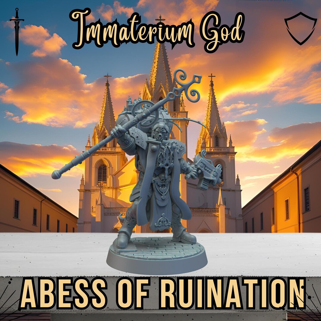 Abess of Ruination - Immaterium God- 3D Printed - Bases Included - Etsy