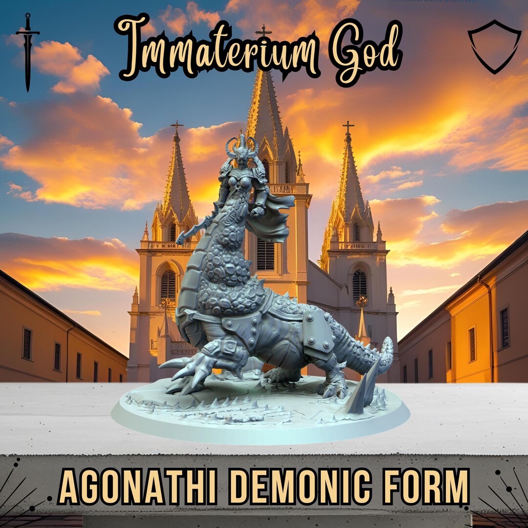 Agonathi Demonic Form - Immaterium God- 3D Printed - Bases Included - Etsy