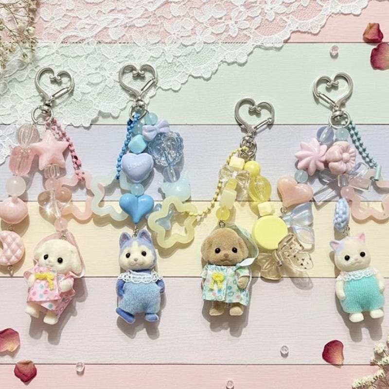 Sylvanian Families Keychain - Etsy UK