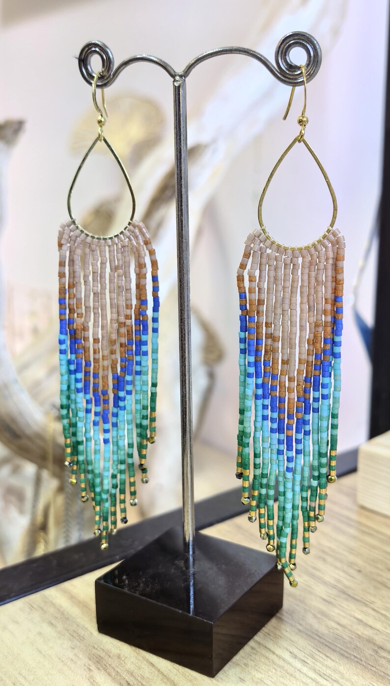 Water Drop Frame With Luxury Design Beads Earrings - Etsy