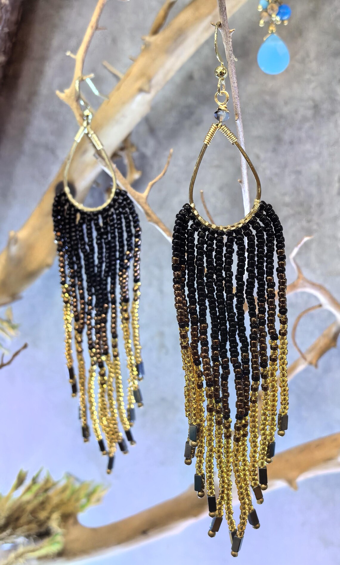 Water Drop Frame With Luxury Design Beads Earrings - Etsy