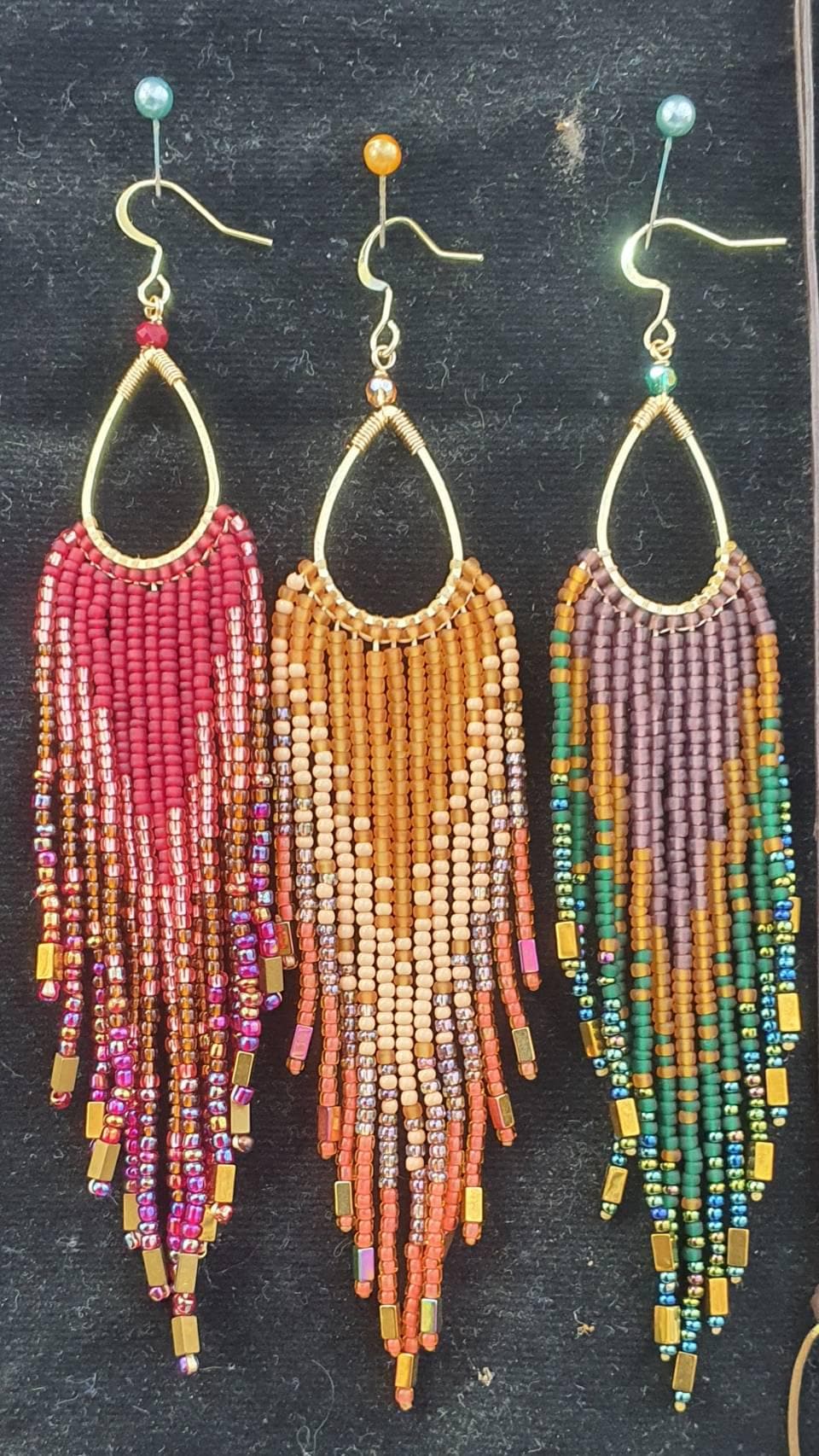 Water Drop Frame With Luxury Design Beads Earrings - Etsy