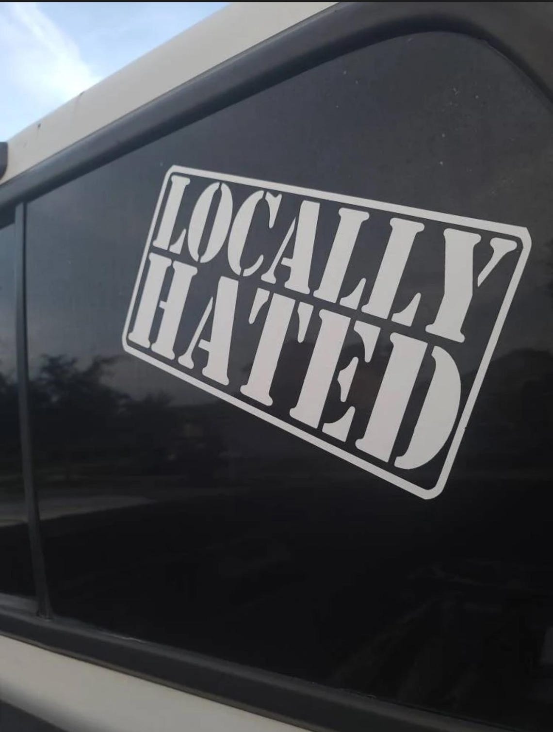 Locally Hated Sticker Decal - Etsy