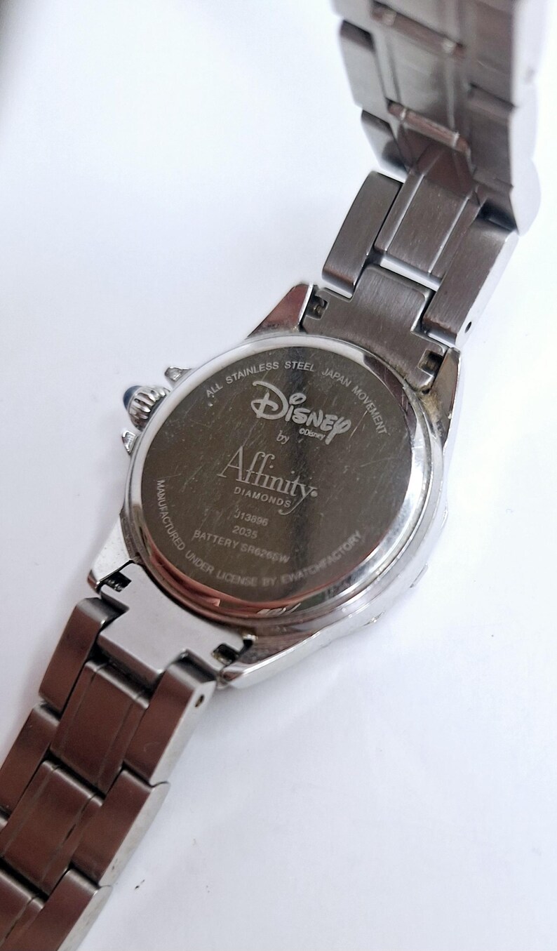 Affinity Disney Watch Mother of Steel Diamond Stainless Steel Mickey ...