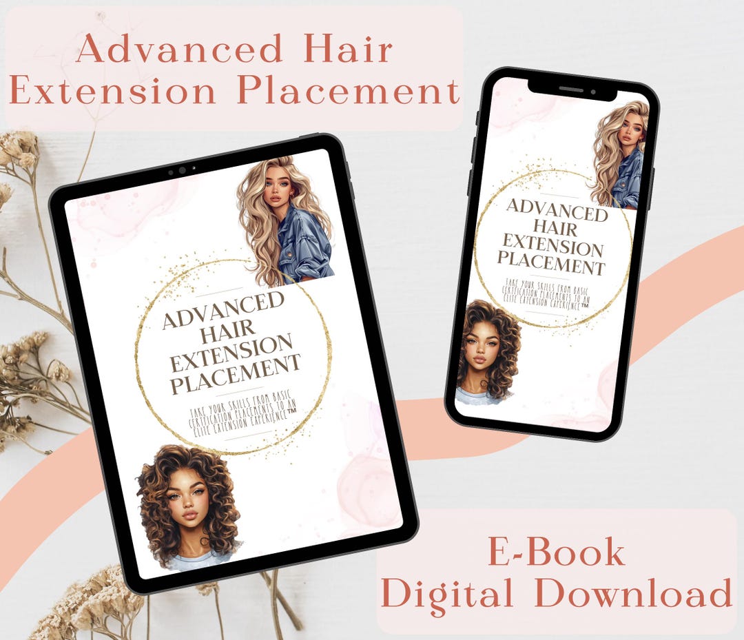 Advanced Hair Extension Placement E-book - Etsy