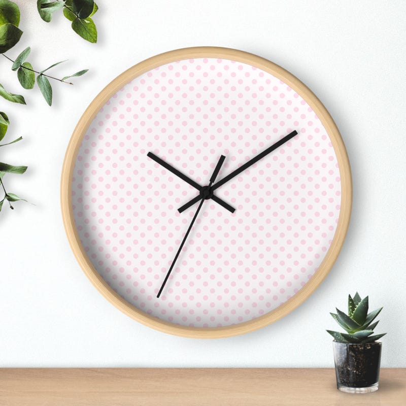 Polka Dot Clock - Etsy