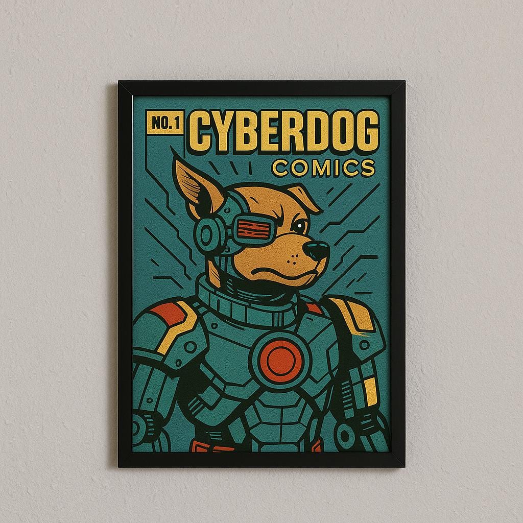 Cyberdog Comics Comic Book Cover Artwork- Download - Etsy