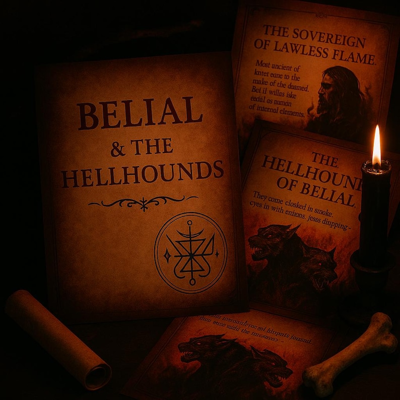 Belial & the Hellhounds – Dark Grimoire Pages Printable PDF - Etsy