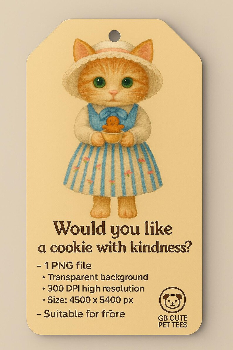 Kindness Cat PNG | Cute Kitty Holding Cookie Clipart | Pastel Cat ...