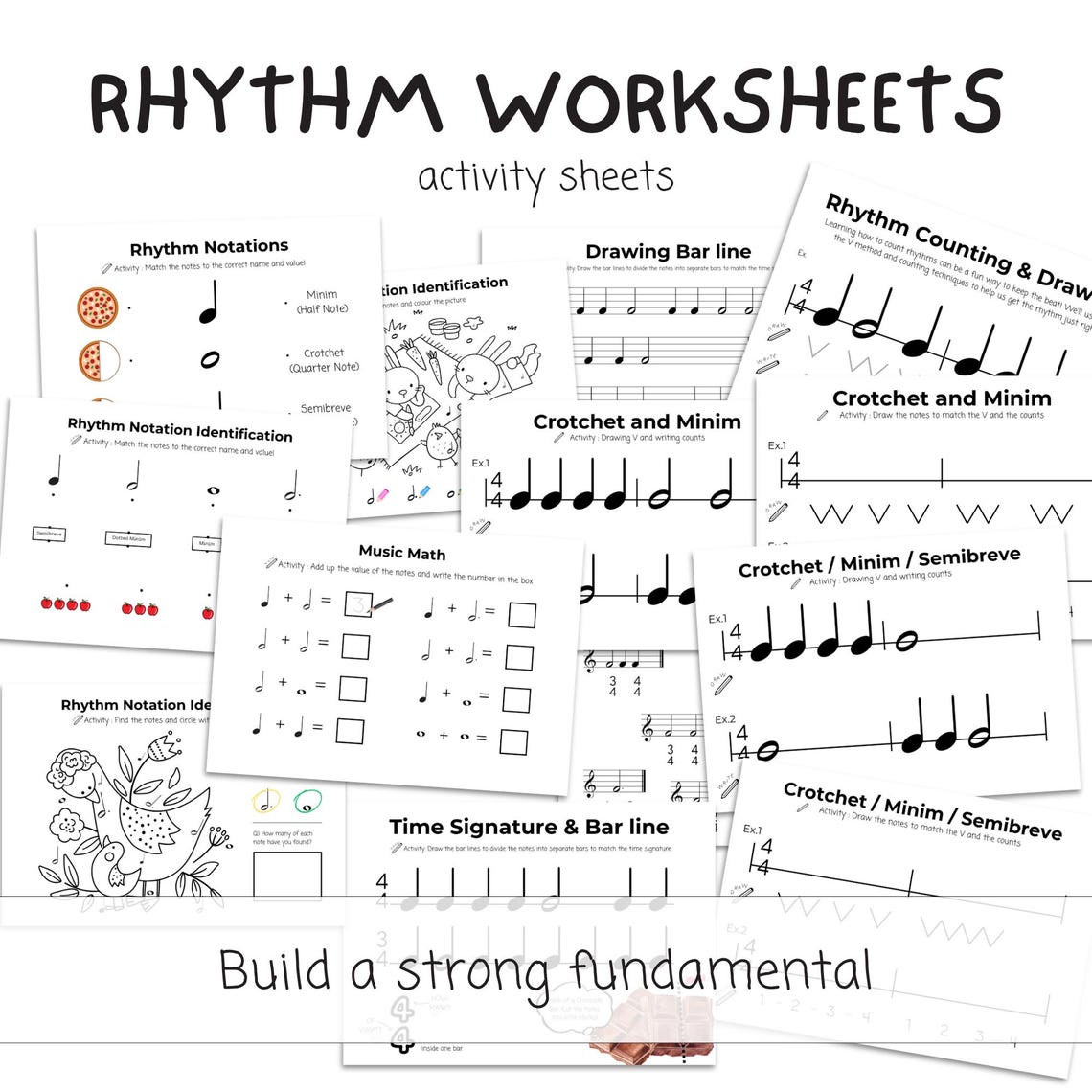 Preschool Piano Worksheets: Music Activities, Flashcards (ages 3-6 ...