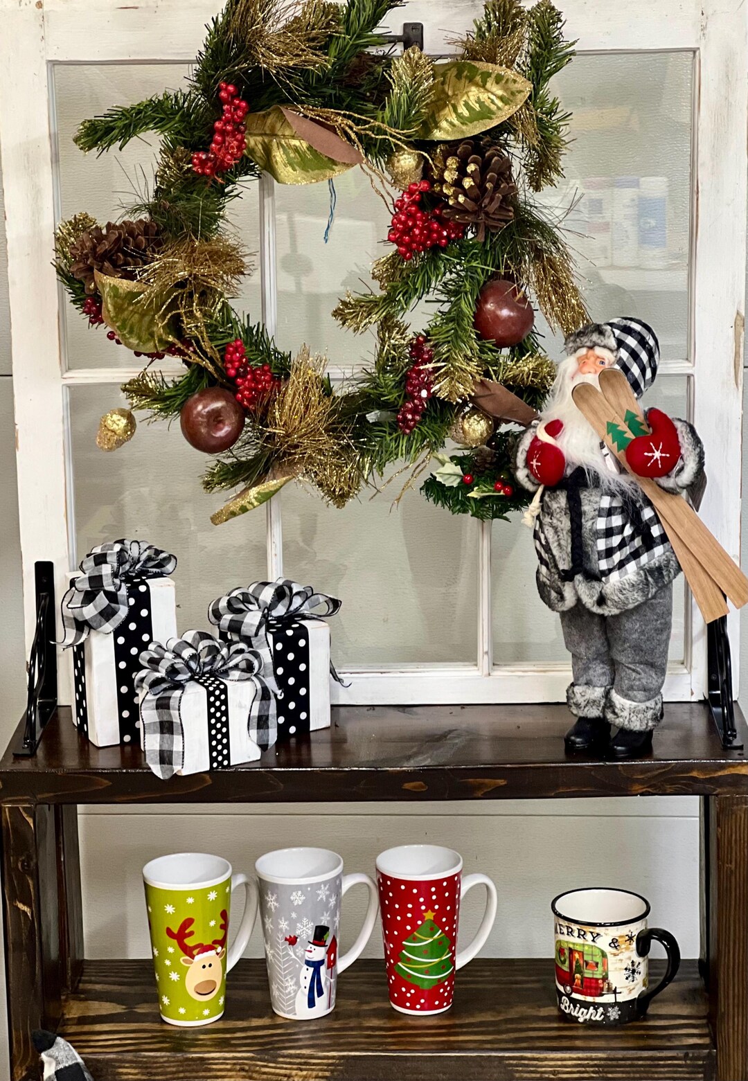 Wood Christmas Gift Boxes. This is a Set of Three, Ranging From 4” to 8 ...