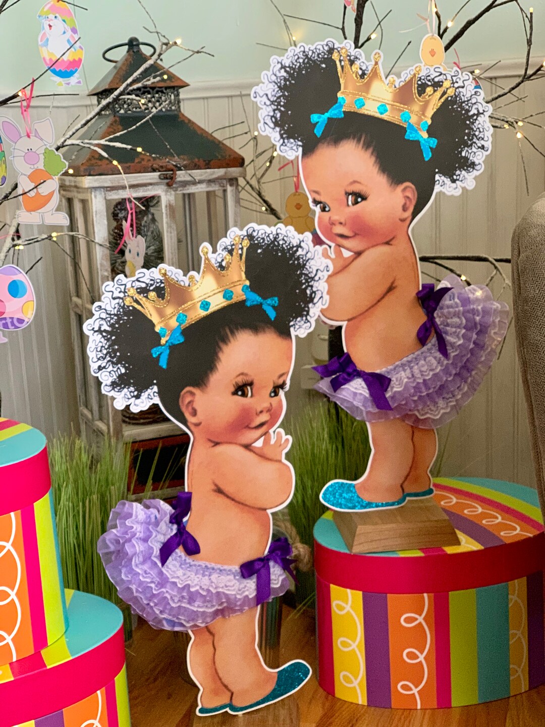 Princess AA Purple & Teal Centerpieces - Etsy