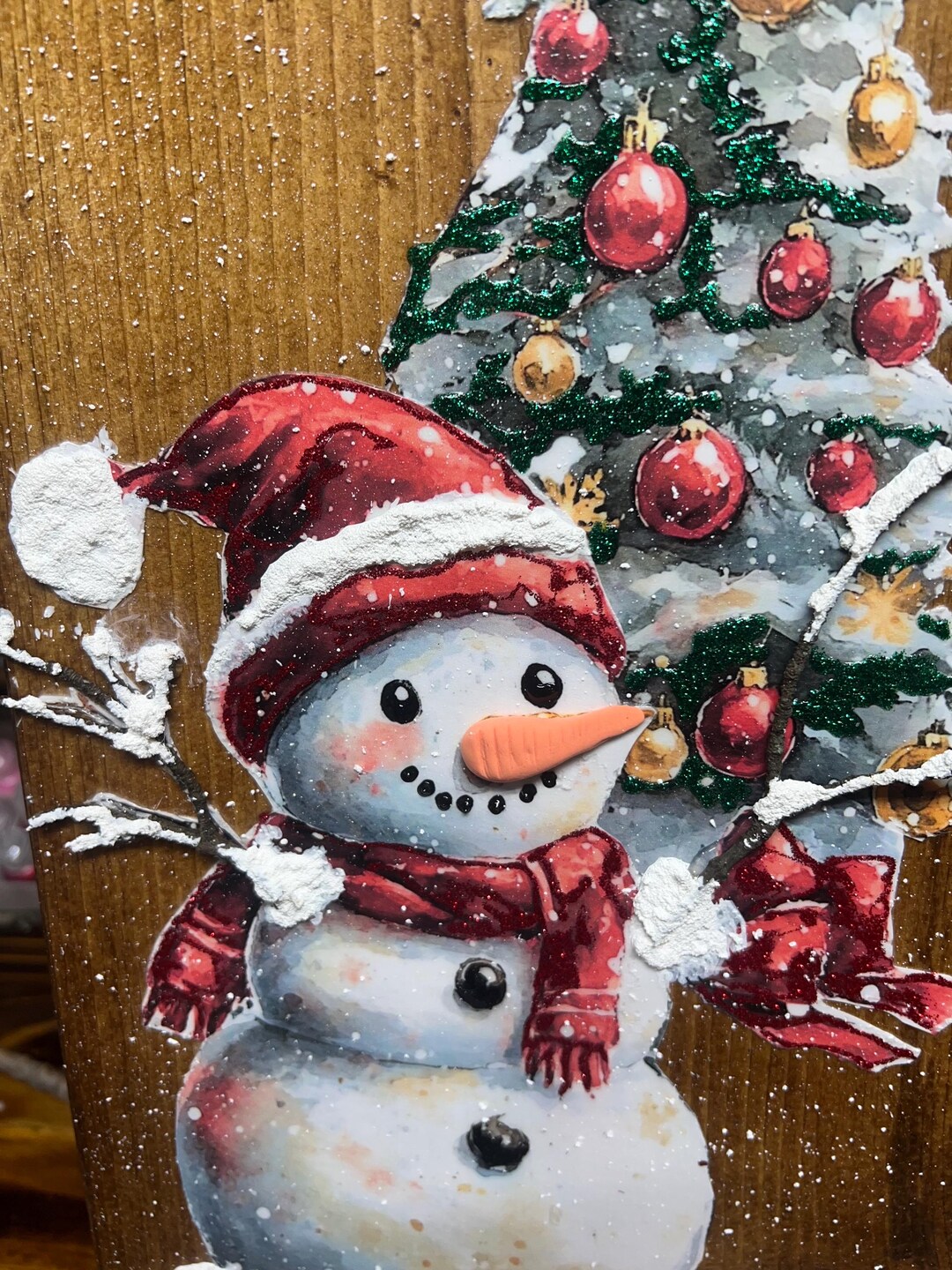 Snoman Wood Wall Decor - Etsy