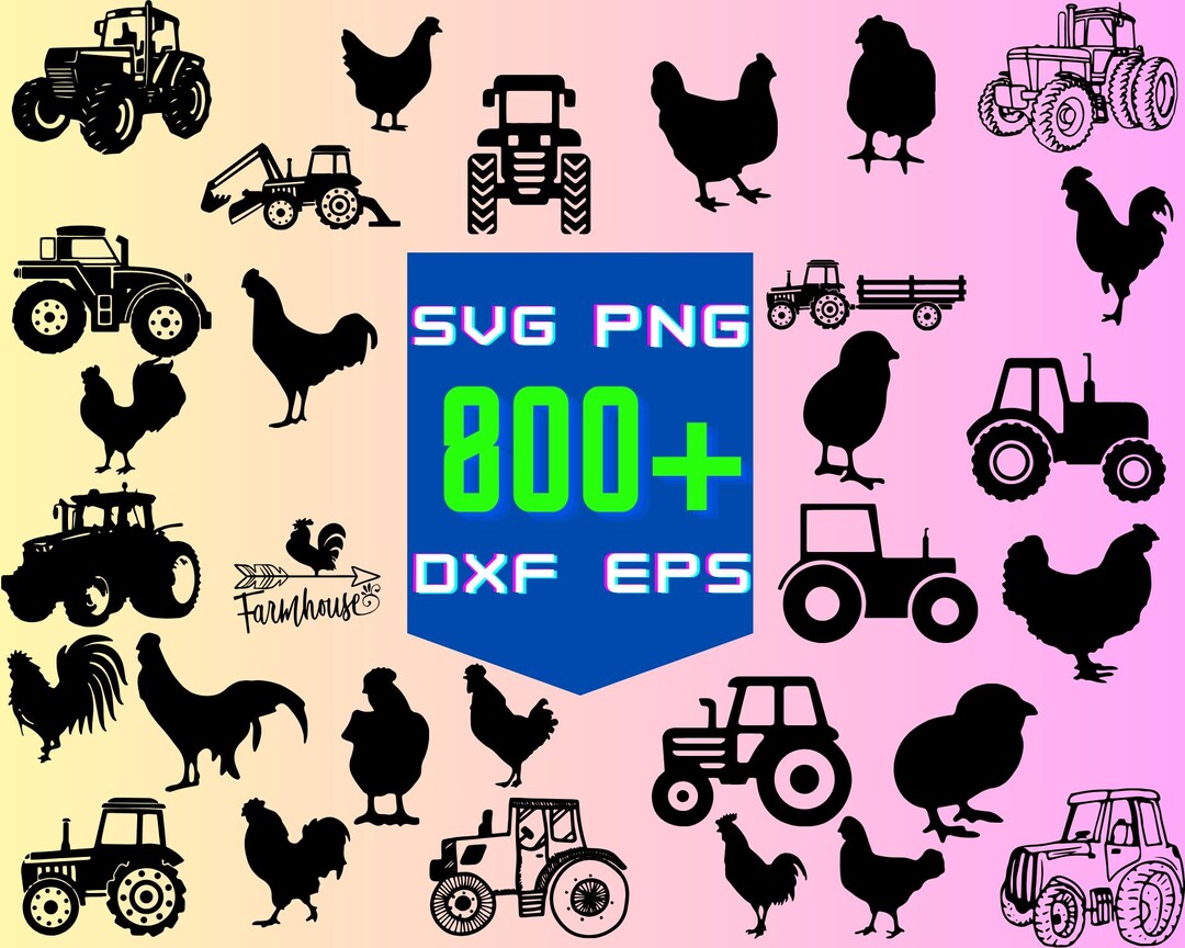 800+ Farm Animal Scene Svg / Farm Svg Cut Files / Laser Engrave File ...