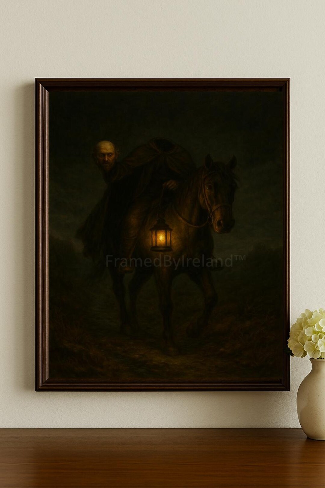 Irish Dullahan Art Print | Headless Horseman, Celtic Halloween (digital ...