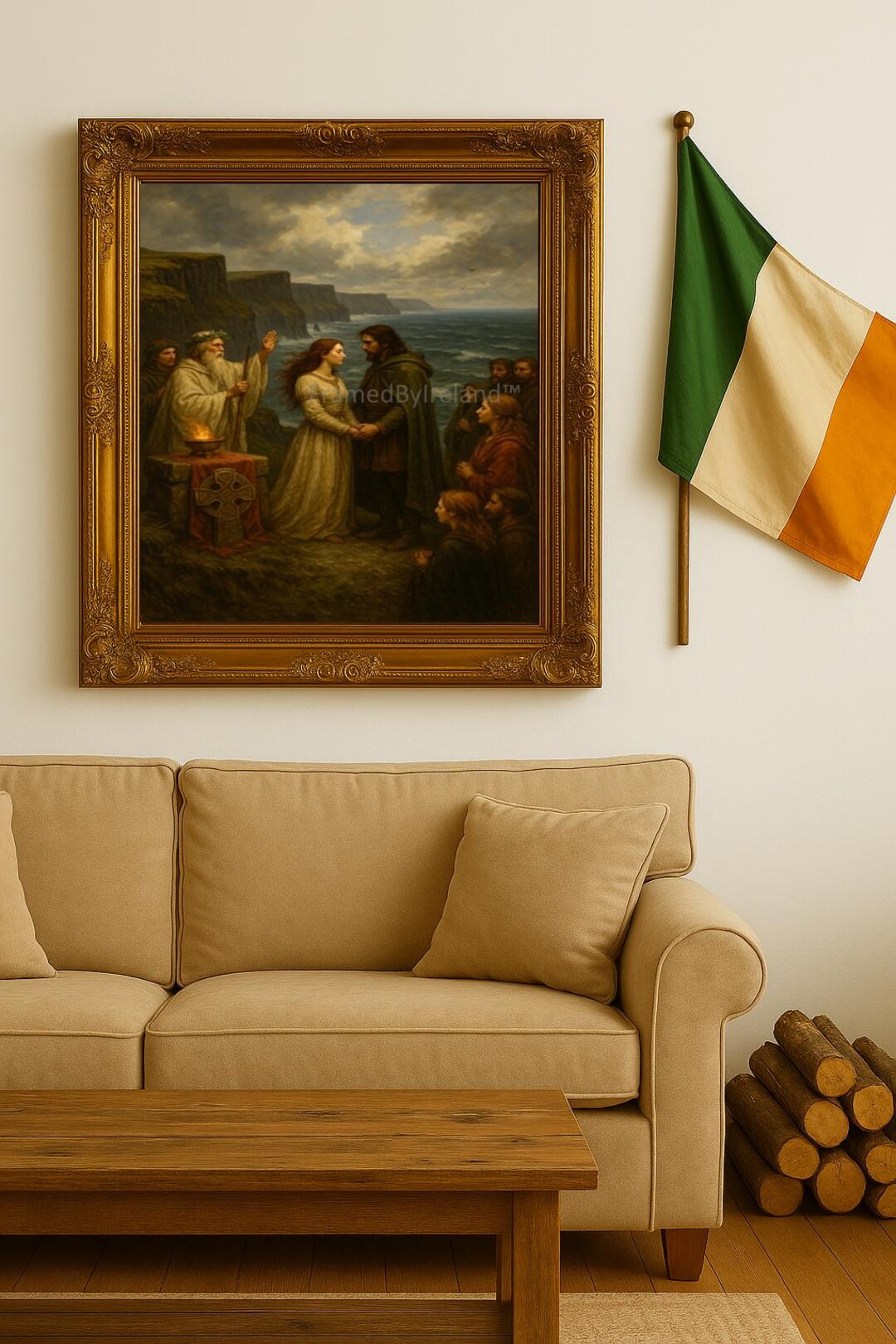 Celtic Wedding at the Cliffs of Moher – Irish Ritual Digital Painting ...