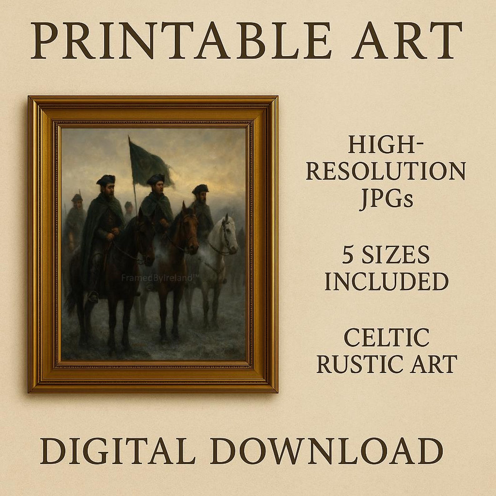 Silence Before Charge Irish Cavalrymen in Mist | Jacobite Soldiers ...