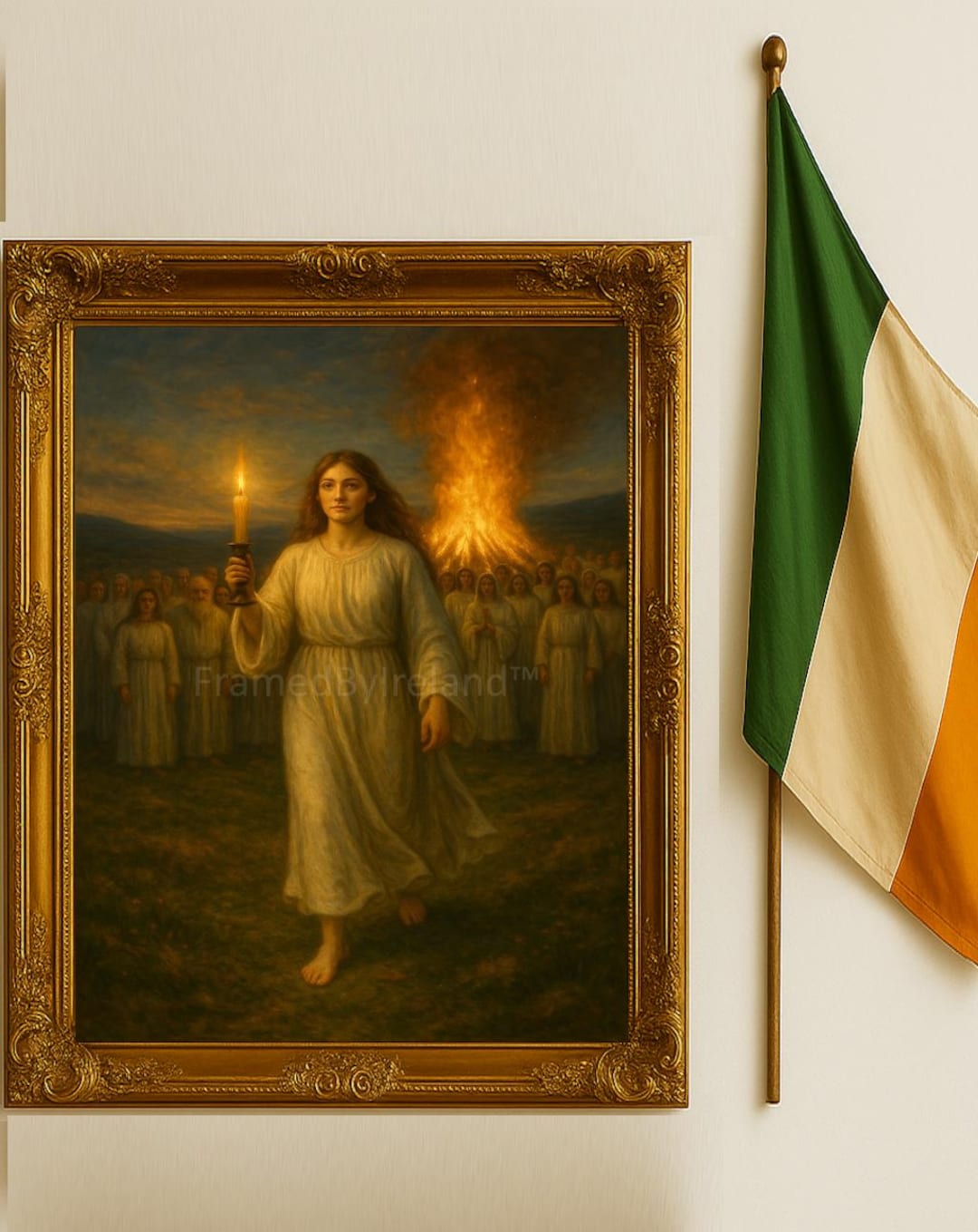 Saint Brigid Art | Celtic Goddess, Irish Flame (digital Download) - Etsy