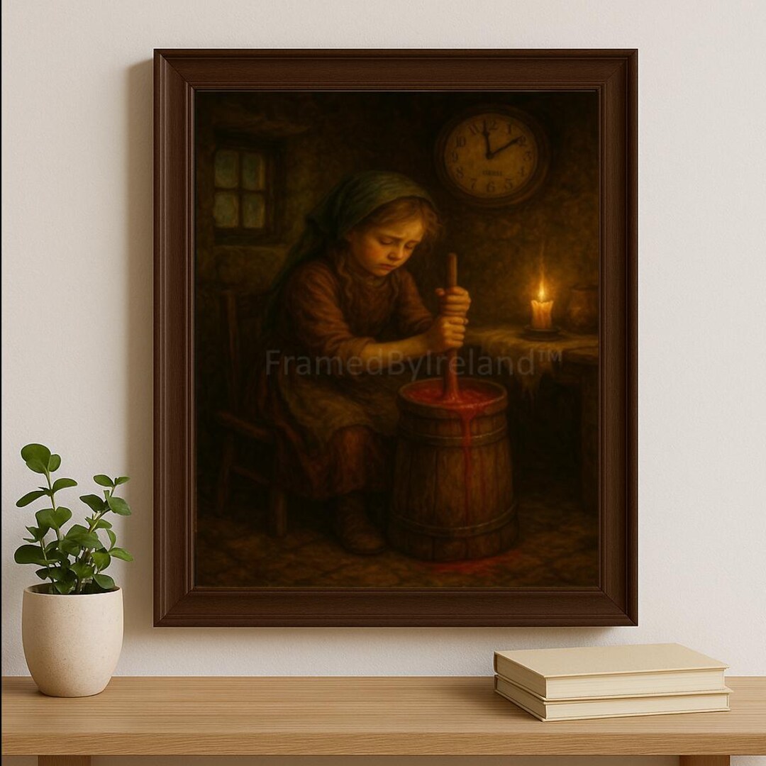 The Butter That Cried – Irish Folklore Painting Celtic Cottage Life ...
