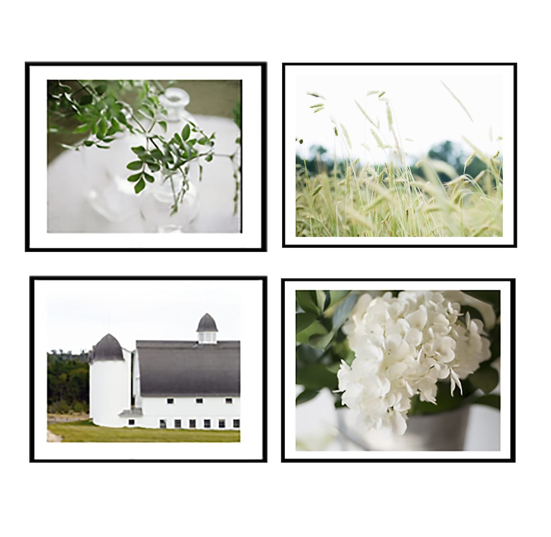 Set of Four Rustic Country Scenes, Country Images, Rustic Photos ...