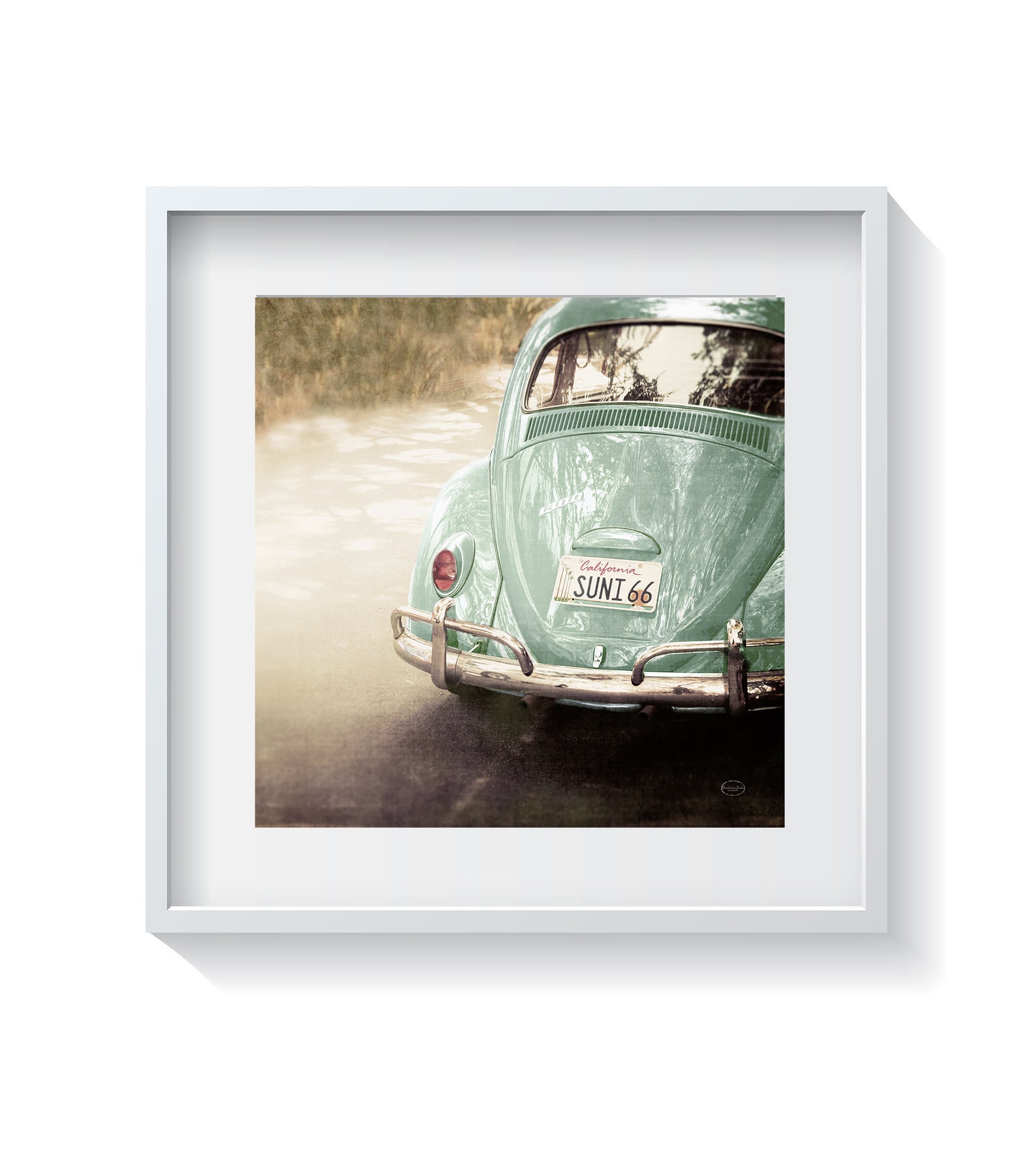 VW Bug Photo Vintage VW Print Mint Wall Art California VW - Etsy