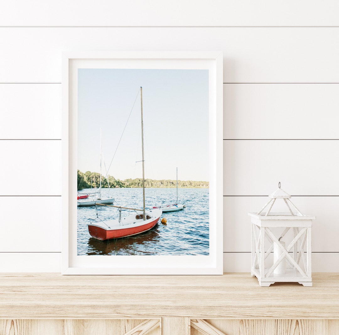 Cape Cod Photography, Sailboat Photo Print, Coastal Wall Art, Nautical ...