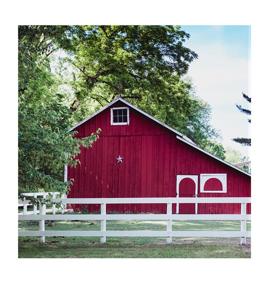 New! Landscape, Red Barn in Summer, Nature Photography, Barn Print ...