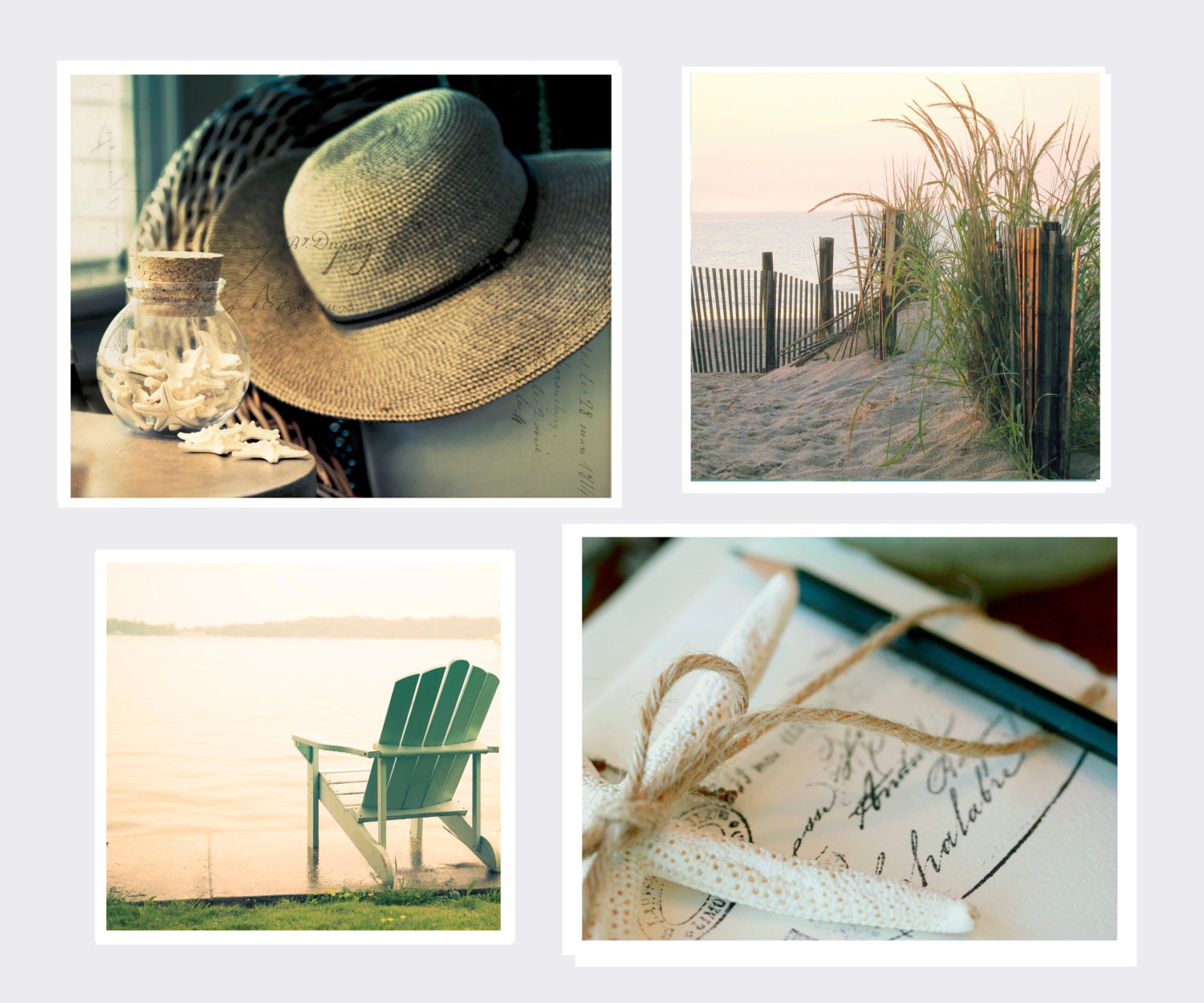 Coastal Print Set Four Individual Prints Two 11x14 and Two - Etsy