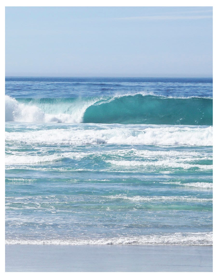 Ocean Print Set, Coastal Photography, Beach Home Decor, Set of Two ...