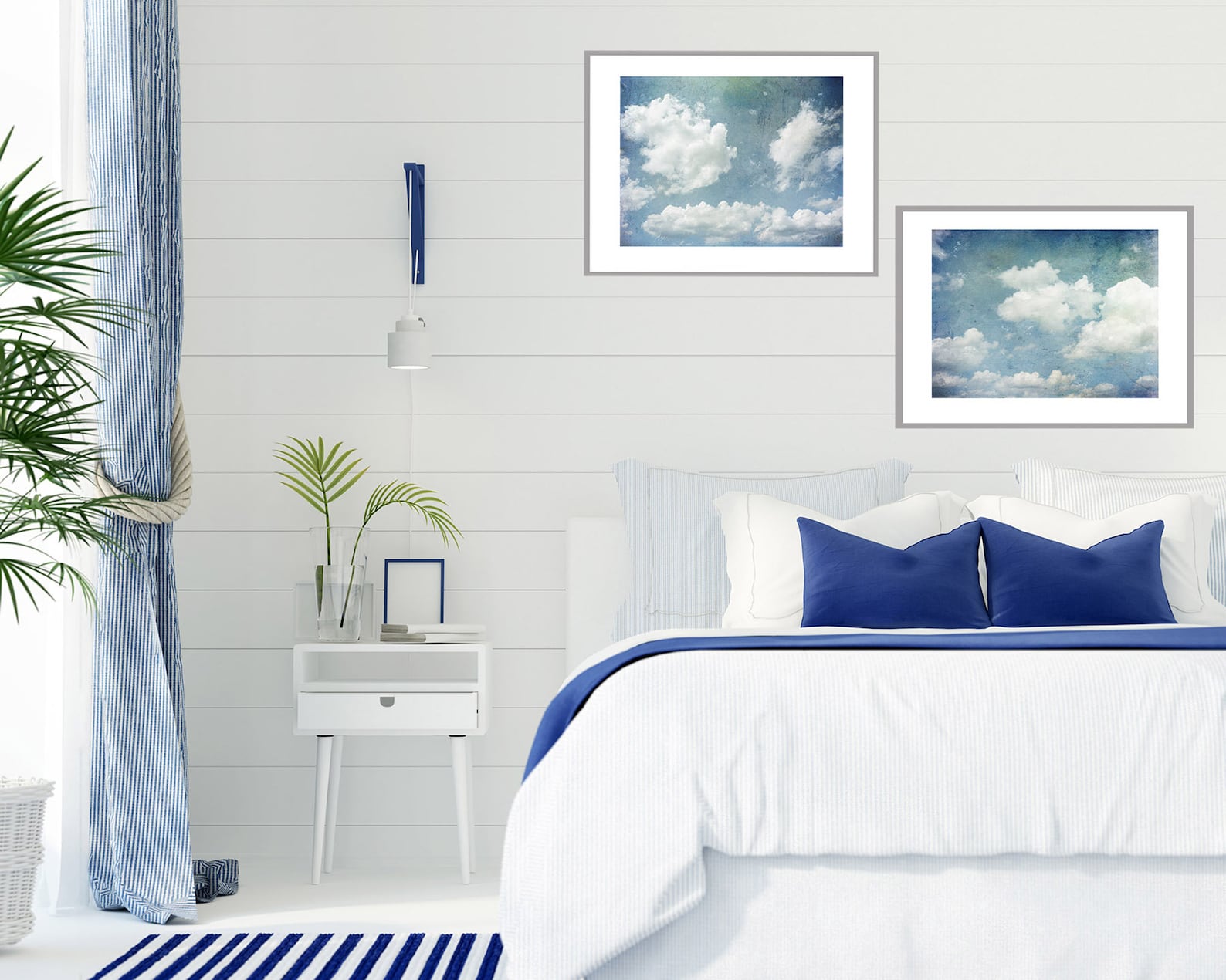 Clouds Photo, Blue Sky Print, Set of 2 Prints, Clouds Photograph ...