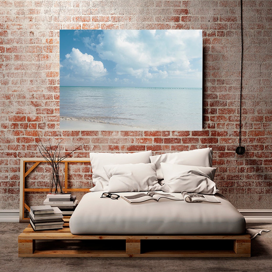 Beach Art Print Turquoise Home Decor Art Ocean Beach Print - Etsy