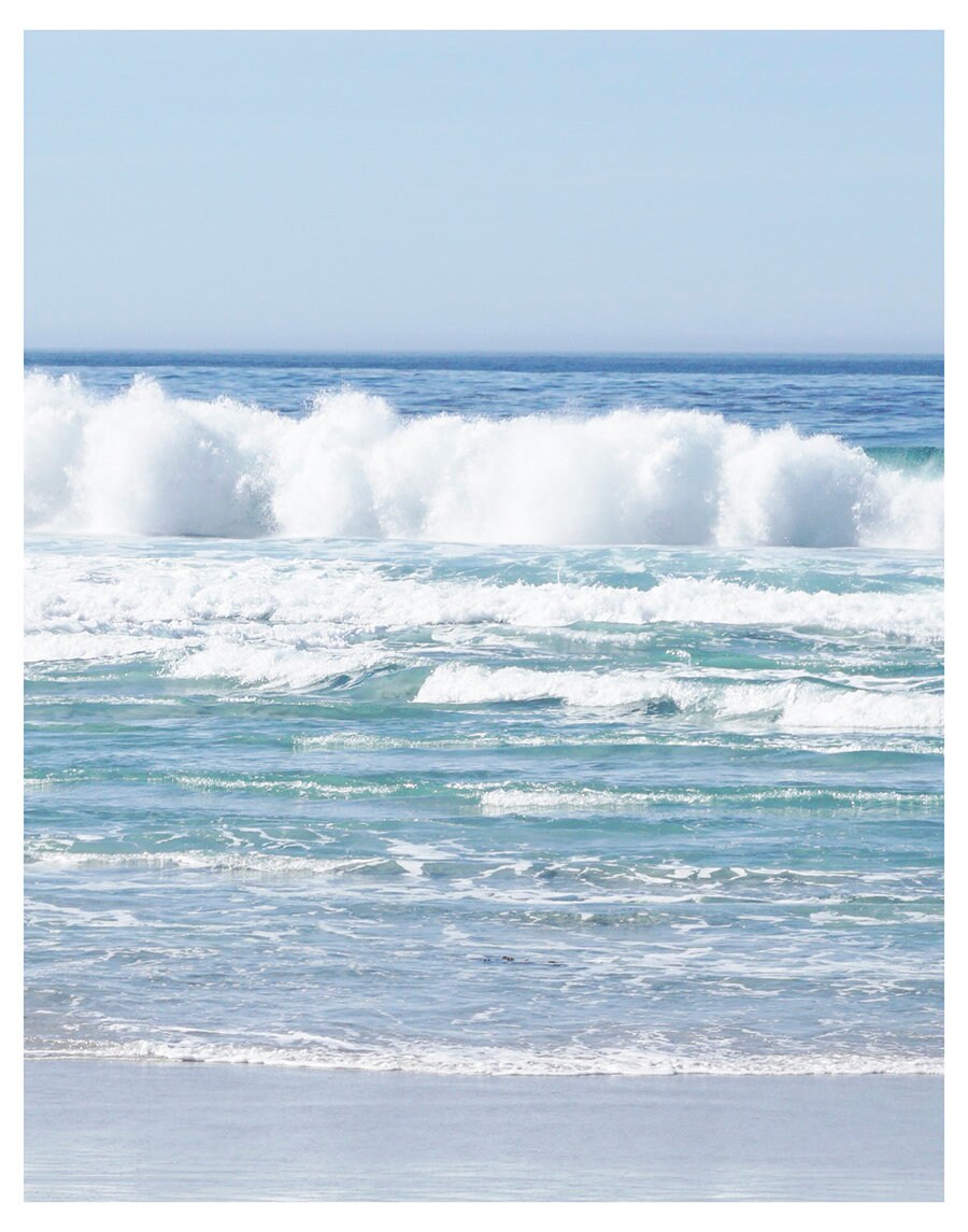 Ocean Print Set, Coastal Photography, Beach Home Decor, Set of Two ...