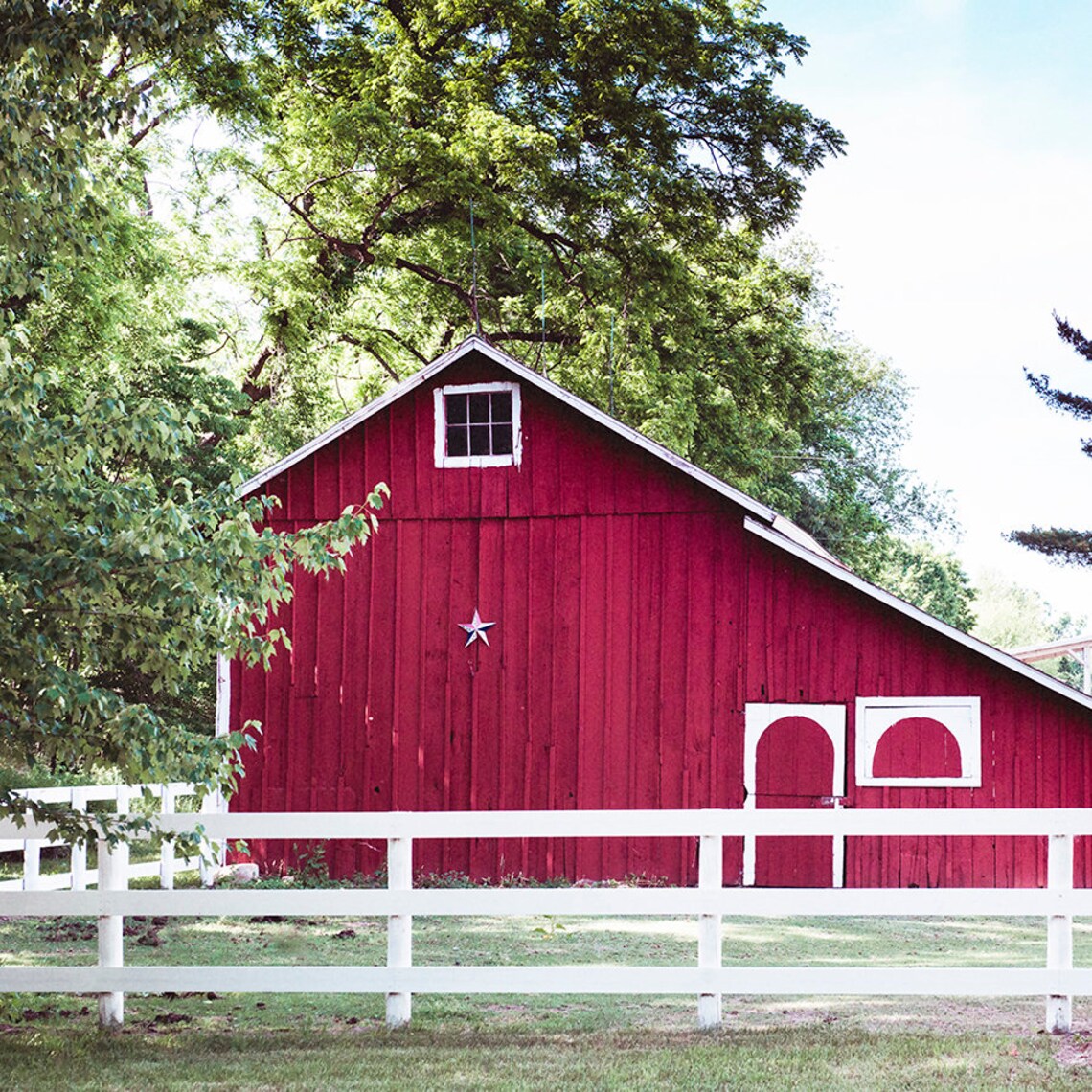 Barn Photo Set Red Barn Print White Barn Print Country Home - Etsy