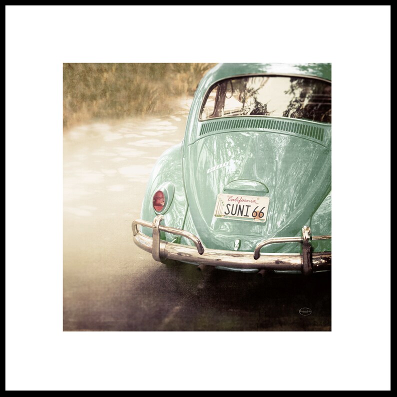 VW Bug Photo Vintage VW Print Mint Wall Art California VW - Etsy