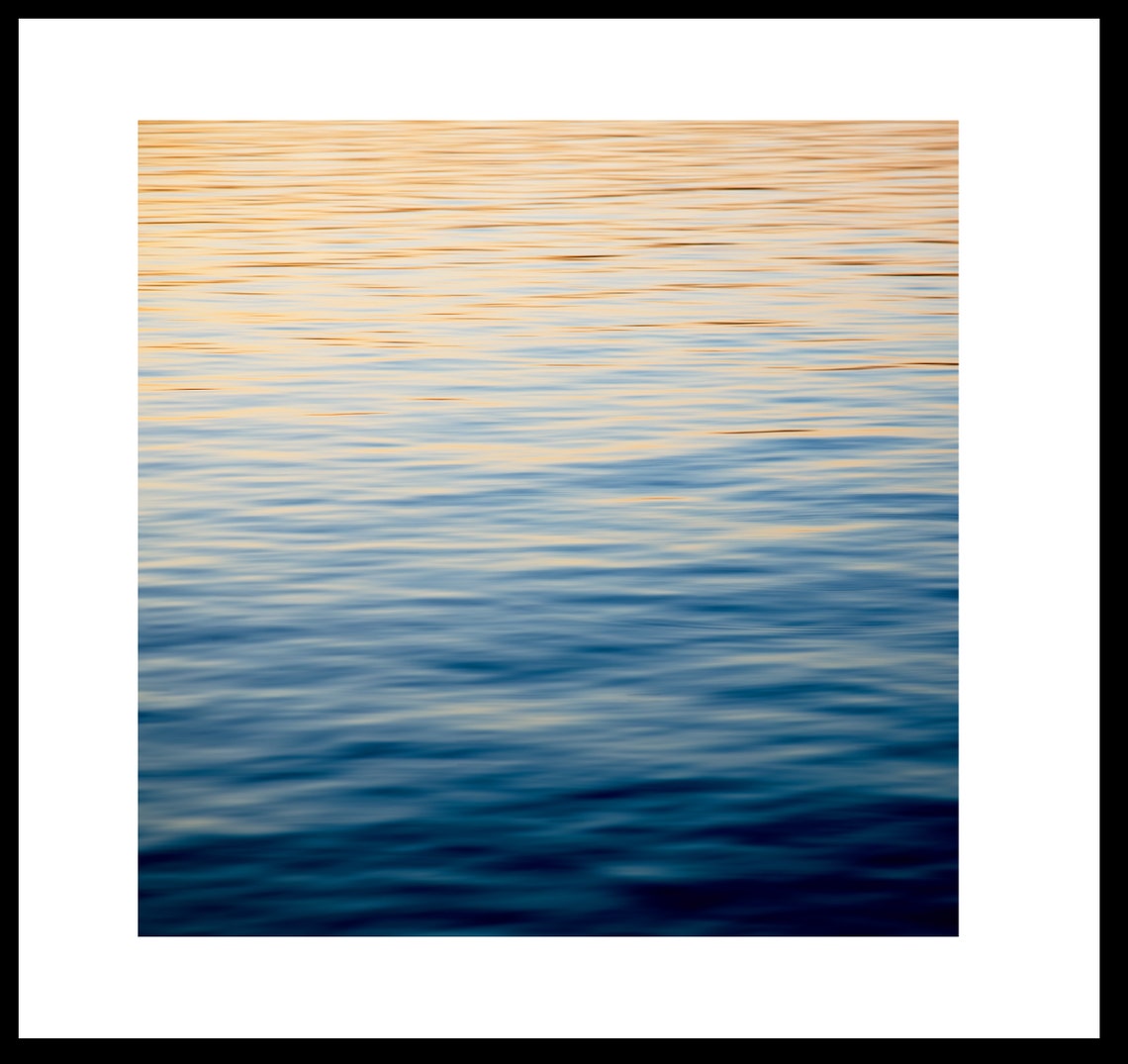 Ocean Photography, Abstract Water Print, Sunset Wall Art, Coastal Home ...