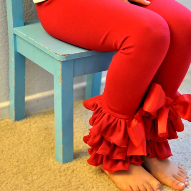 Ruffle Leggings - Etsy