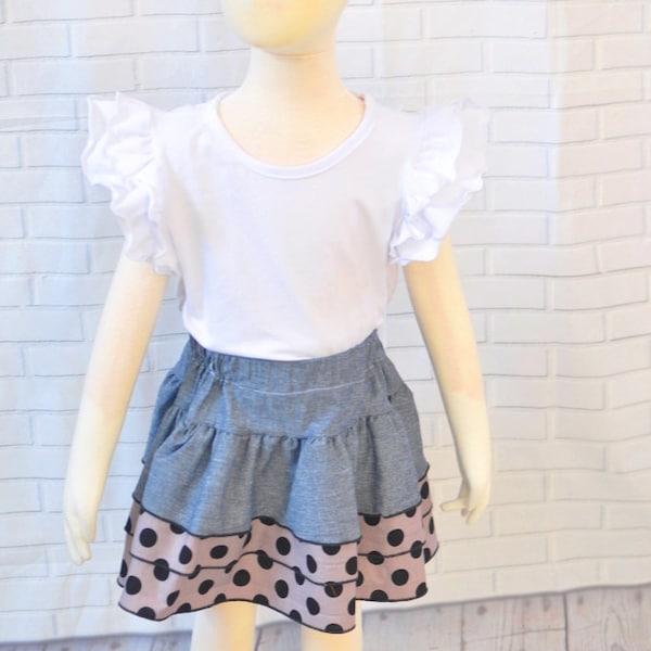 Girls Ruffle Shirt - Etsy