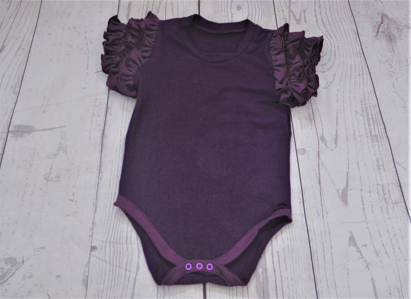 Ruffle Sleeve Bodysuit / Ruffle Baby Bodysuit / Available in - Etsy
