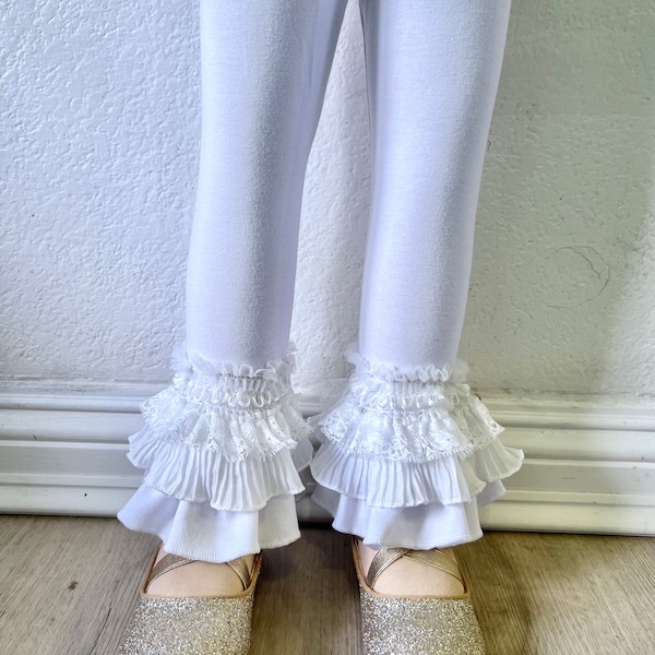 Ruffle Leggings - Etsy