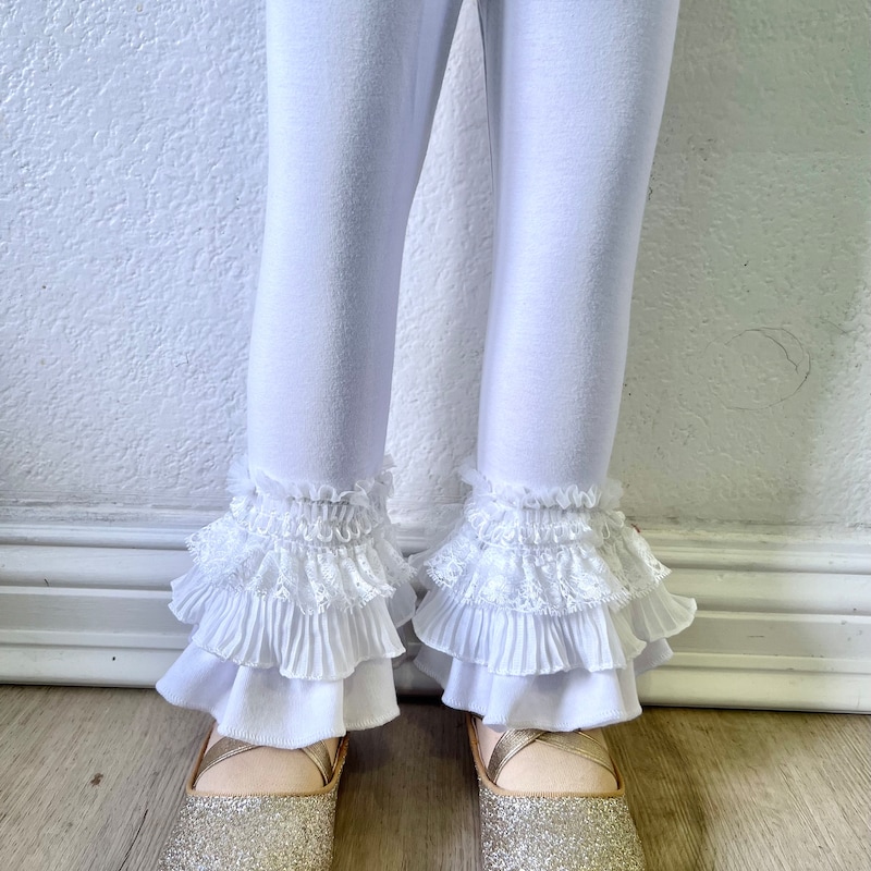 Ruffle Leggings - Etsy