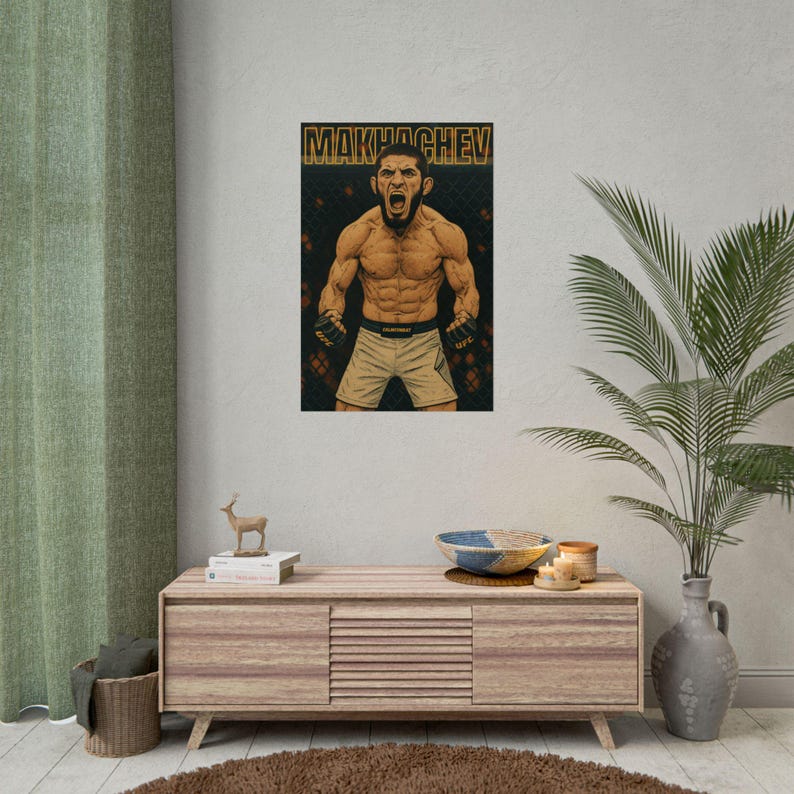 Islam Makhachev UFC Rolled Poster - Makhachev Art Print, Sports Decor ...