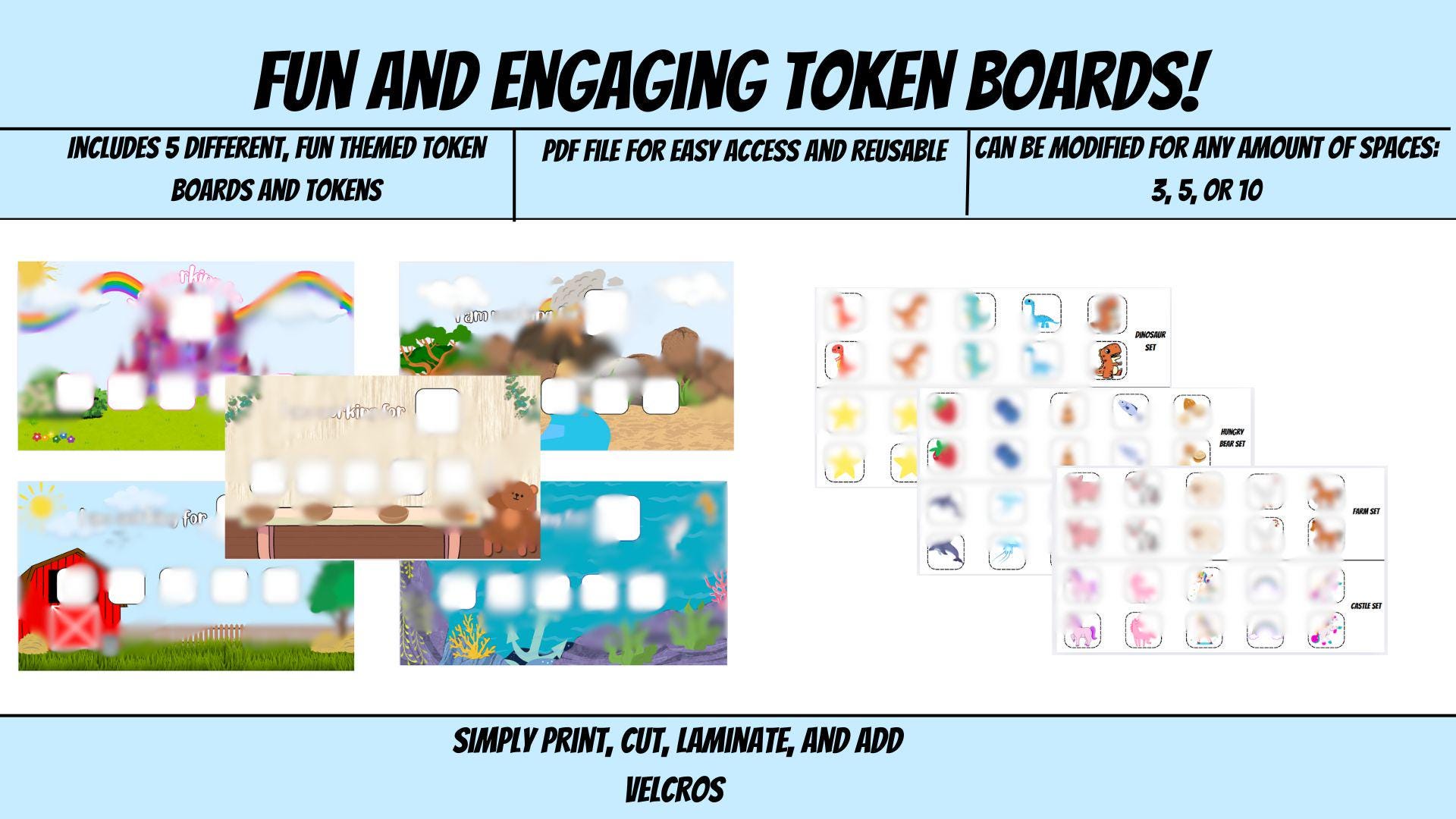 Printable Token Board | Token Economy | Fun and Engaging Themed Sets ...