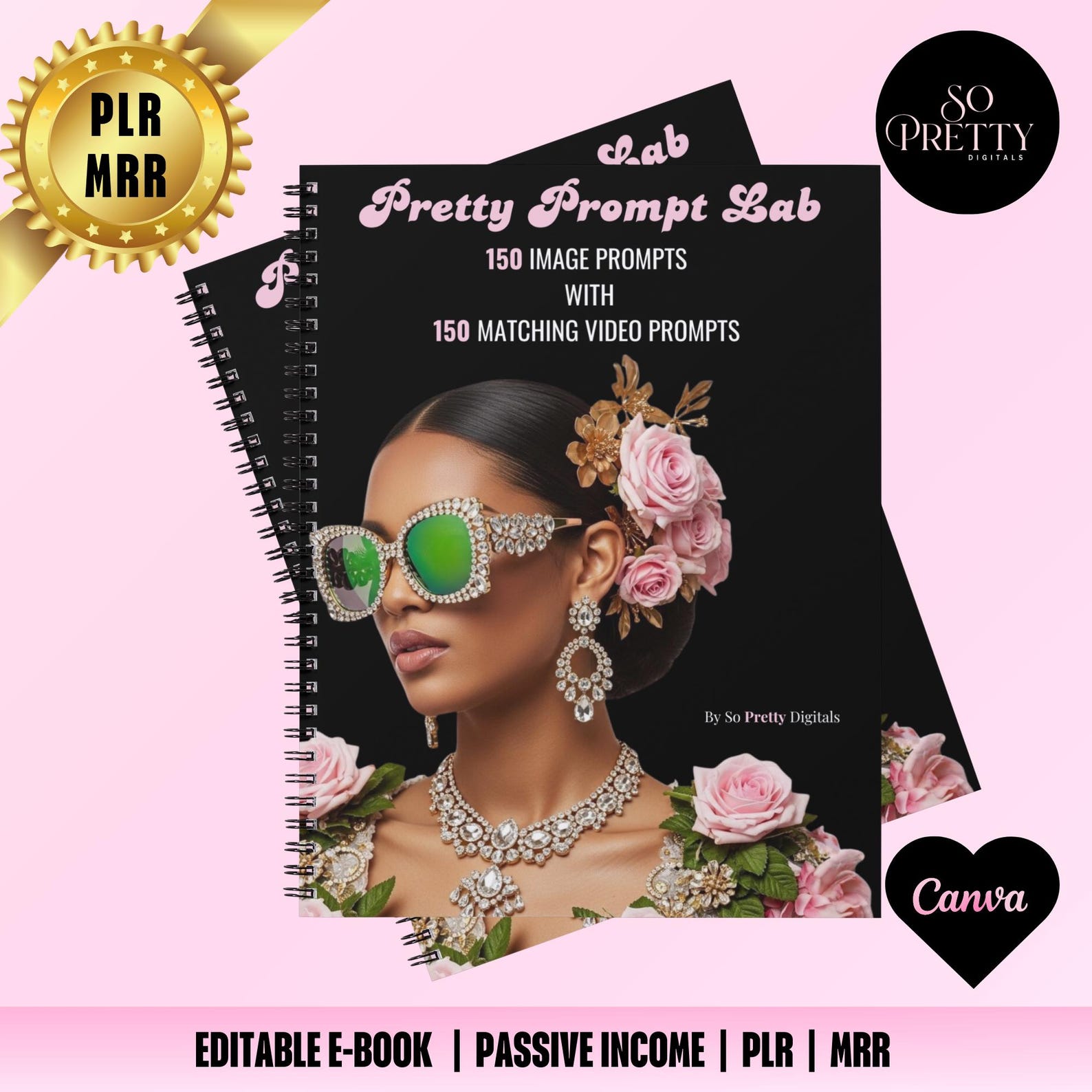 Prompt Vault, Ebook: PLR/MRR | 300 Prompts, Digital Download | Content ...