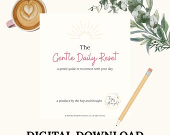 Gentle Daily Reset | Printable Self-care Journal for Mindfulness and ...