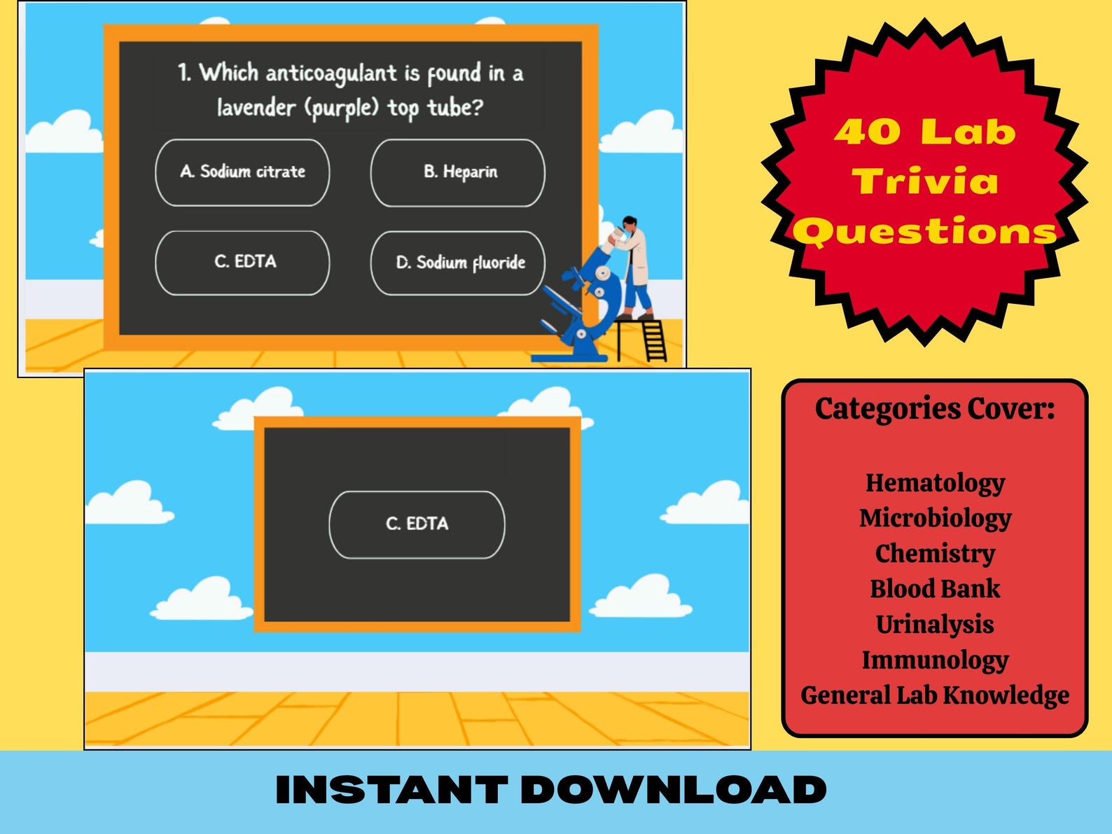 Medical Lab Week Trivia | 40 Trivia Questions (digital Download) - Etsy