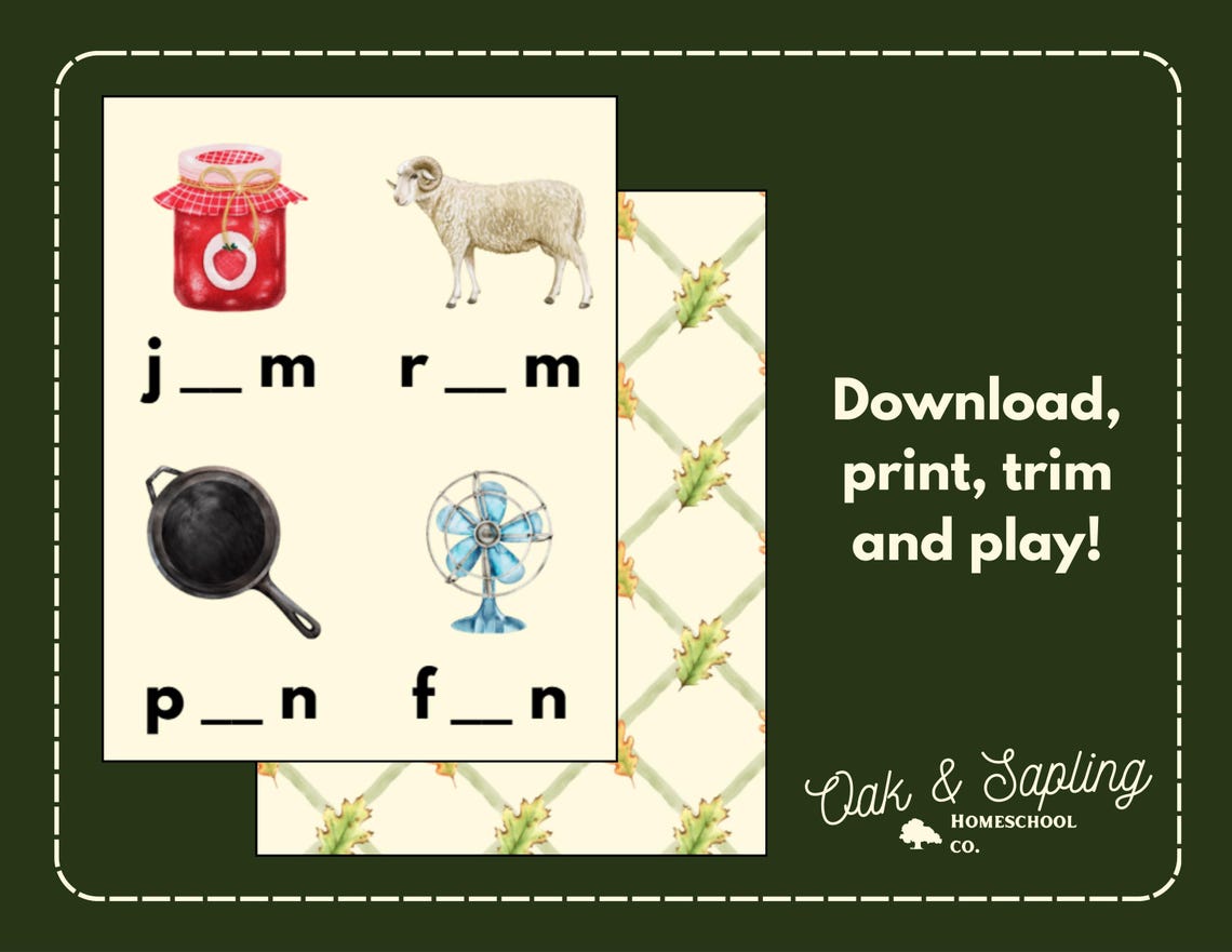 CVC Words Game Kindergarten | Phonics Blending Activity | Learn to Read ...