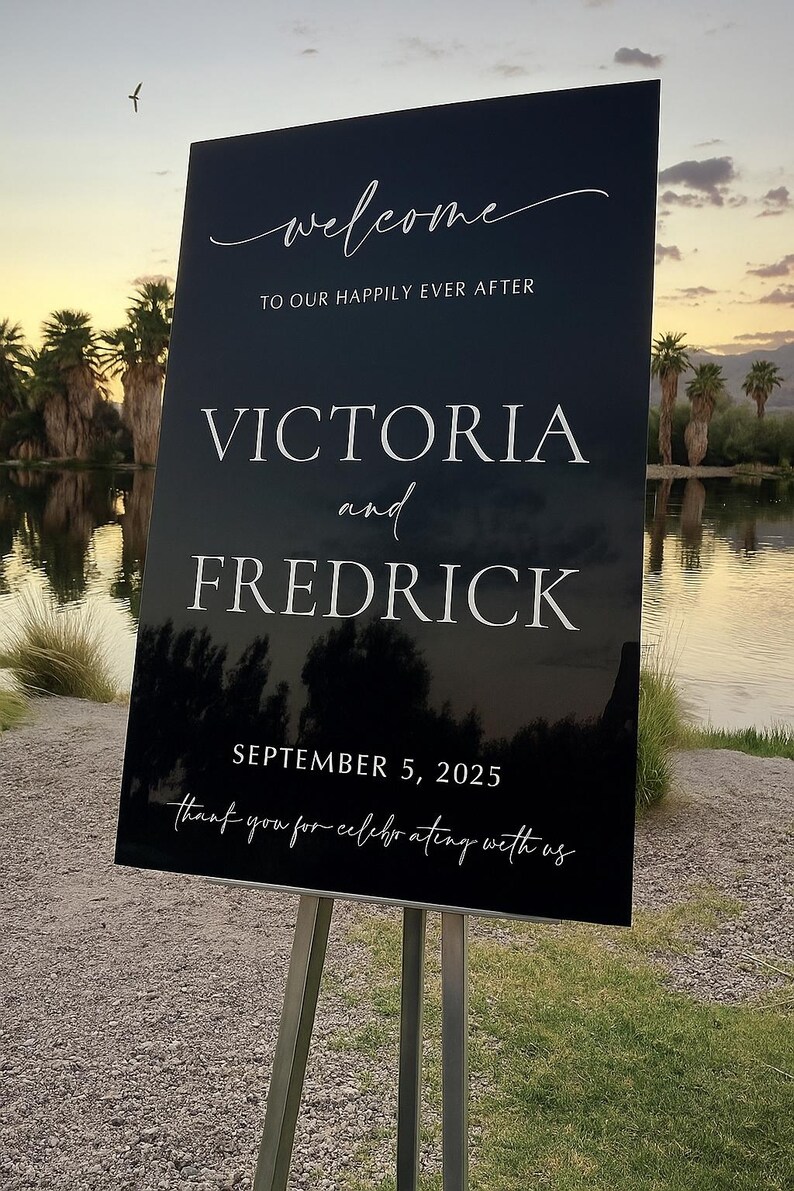 Acrylic Wedding Sign, Modern Wedding Sign, Engagement Sign, Bridal ...